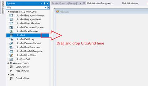 Building Windows Forms Data Driven App Using UltraGrid