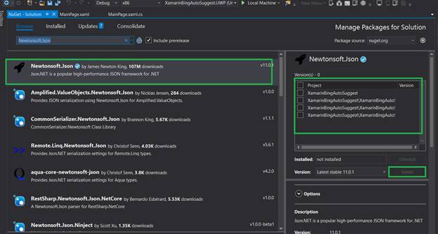 Building Xamarin Mobile Application With Bing AutoSuggest Using Cognitive Services