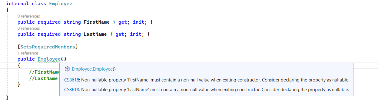 C# 11 Features - Required Members