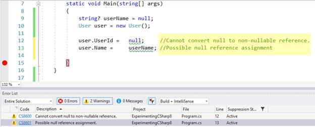 C# 8.0 - Experimenting With Non-Nullable Reference Type Using Visual Studio 2017