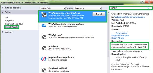 Calling Aspnet Web Api Service Cross Domain Using Ajax