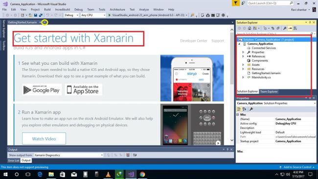 Take Picture With Android Camera Using Xamarin Native Application 