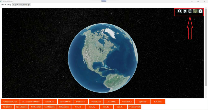 CesiumJS Sample in WPF Application