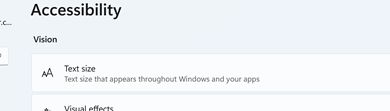 Change Font Size in Windows 11