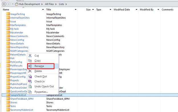 Change The List/Library URL In SharePoint