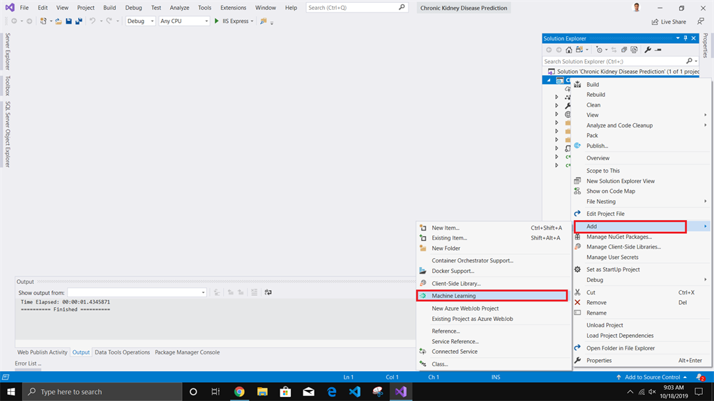 Chronic Kidney Disease Prediction In ASP.NET Core Using ML.NET