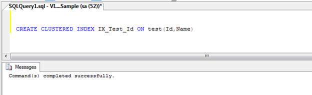 Cluster Index In SQL Server