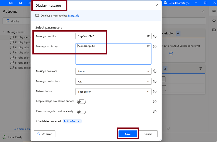 Cmd Session Action In Desktop Flow Using Microsoft Power Automate