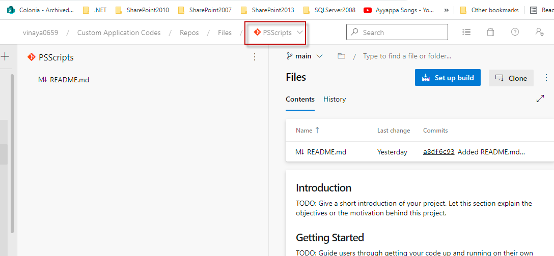 Code CheckIn Using Git Commands