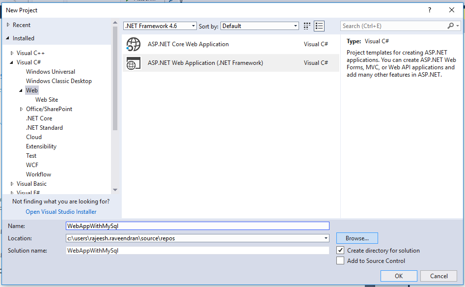 Code First Migration Asp Mvc 5 With Entity Framework And Mysql