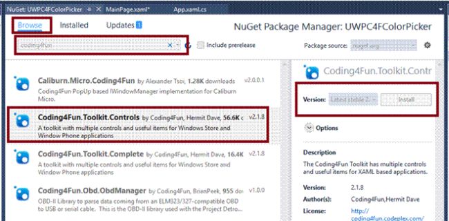 Coding4fun ColorPicker Control In UWP With XAML And C#