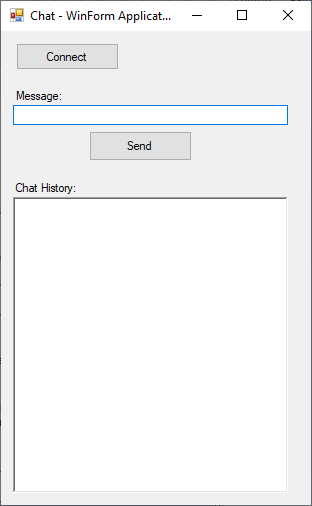 Communication Between WinForm Application And React JS Application Using SignalR