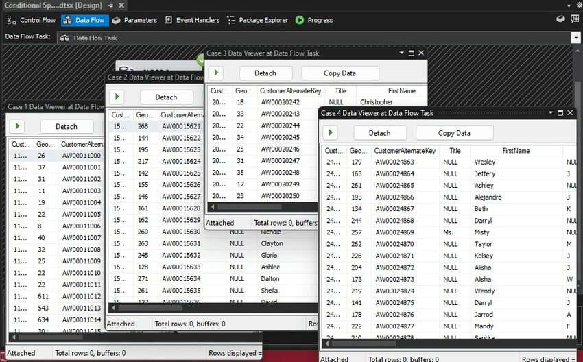 Conditional Split in SQL Services Integration Services (SSIS)