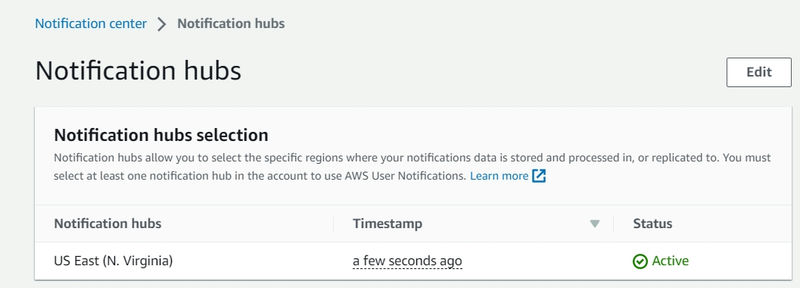 Configure Aws User Notifications For Aws Services 