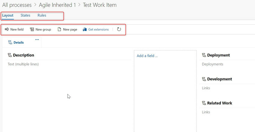 Configure Inherited Processes in Azure DevOps