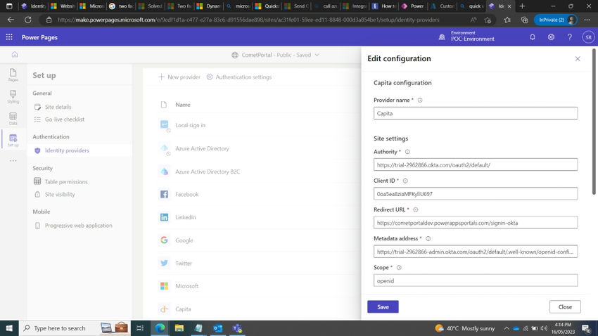 Configure OpenID for Okta Integration in Customer Portal Configure OpenID for Okta Integration in Customer Portal