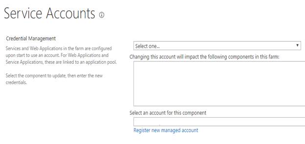 Configure Service Accounts In SharePoint 2013 Central Administration