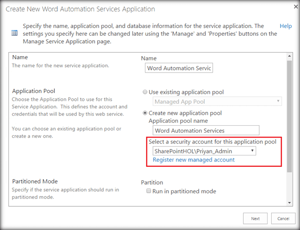 Configure Word Automation Services in SharePoint 2016