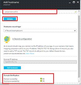 Configuring A Custom Domain Name In Azure Web App