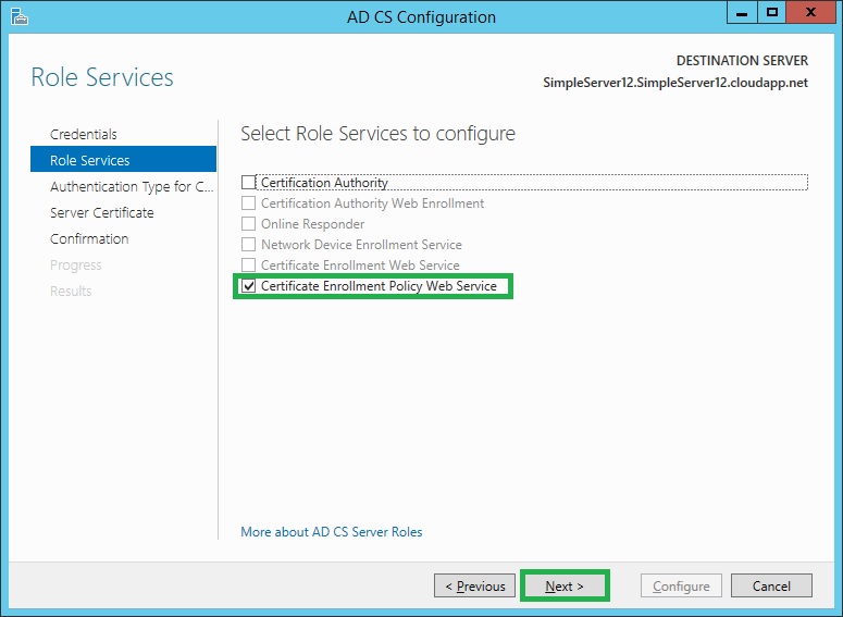Configuring Active Directory Certificate Services In Server 2012
