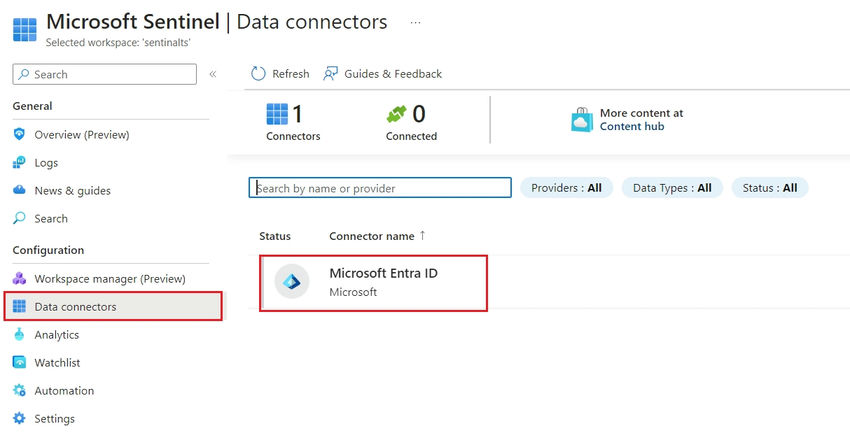 Configuring Data Connector And Producing Activity Data In Microsoft