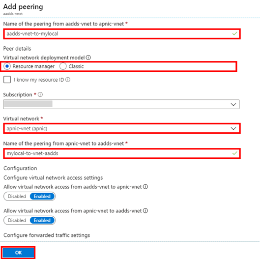 Virtual Networking Setup For Azure Ad Domain Services