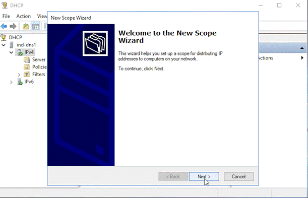 Configure DHCP Scopes In Windows Server 2016