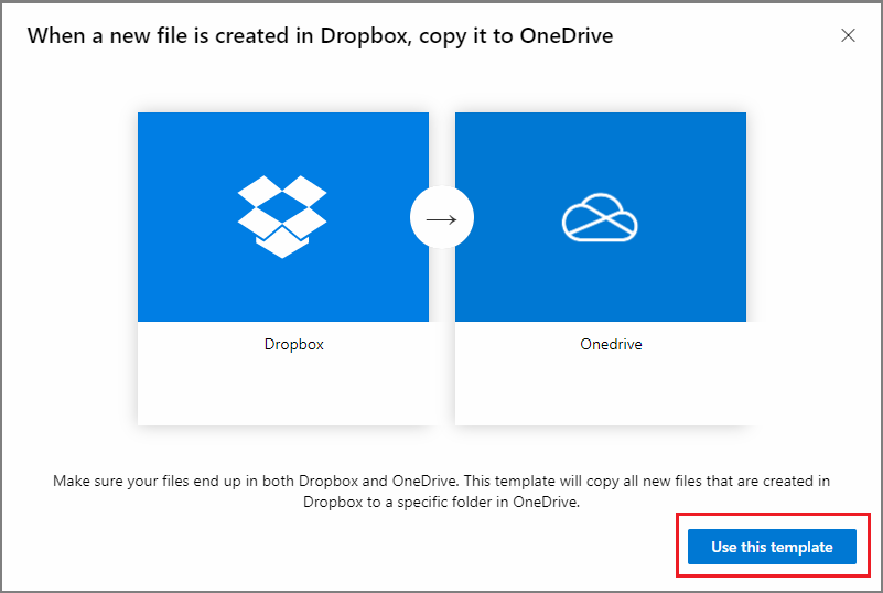 Connect Dropbox To Onedrive Using Azure Logic App