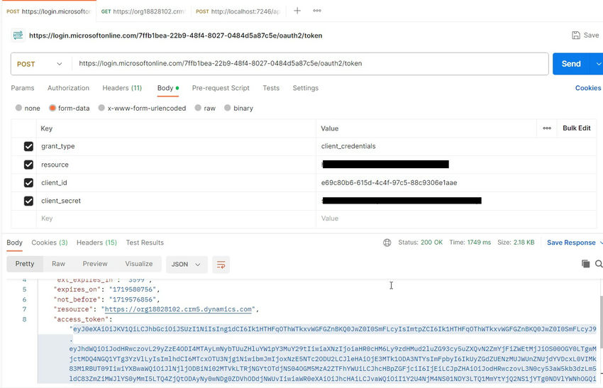 Connect to Dynamics CRM with Dataverse from Azure Function