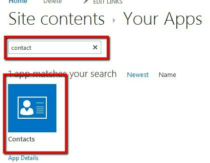Working With Contacts List In SharePoint