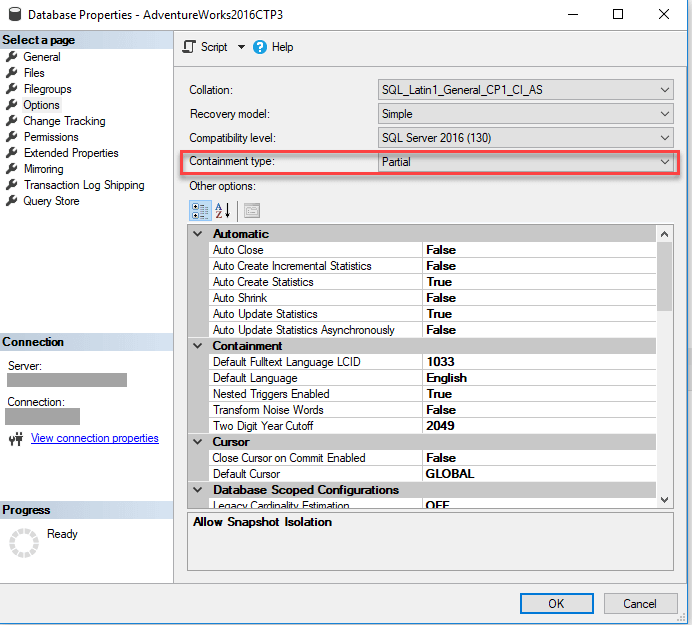 Contained Database - No Need For Server Level Logins Anymore