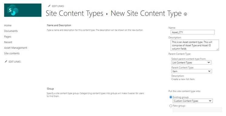 Content Types In SharePoint Online