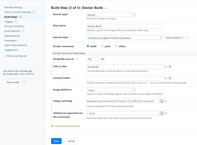 Continuous Integration Of Core Application Using Teamcity Github And Docker