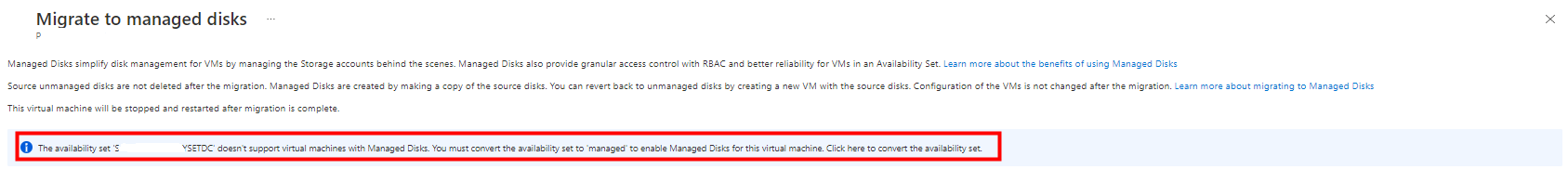 Convert Disks To Managed Disks in Azure