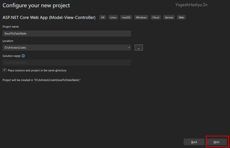 Convert Excel To Data Table In Aspnet Core Using Ep Plus