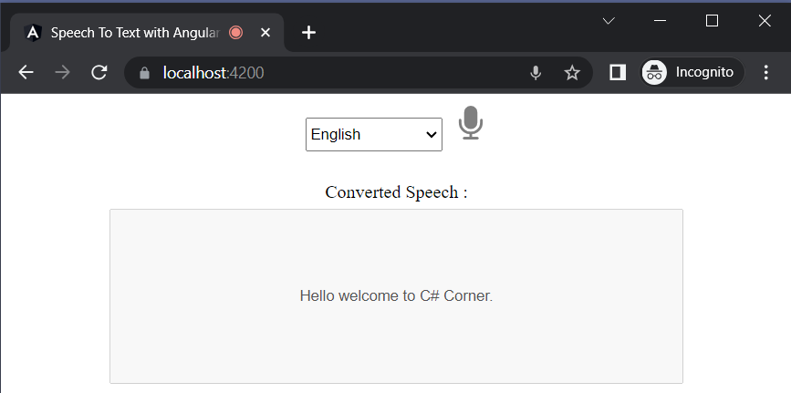 Convert Speech To Text Using Azure AI Speech In Angular 16 And .NET 6 ...