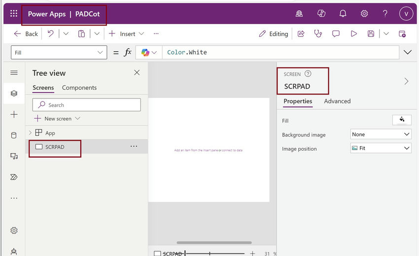 Cot function from Power Fx using Power Apps