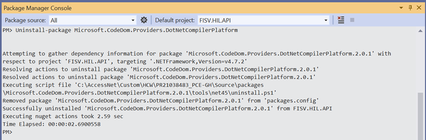 Could Not Find A Part Of The Path... bin\roslyn\csc.exe