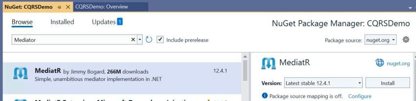 CQRS and Mediator Pattern in a .NET 8 Web API