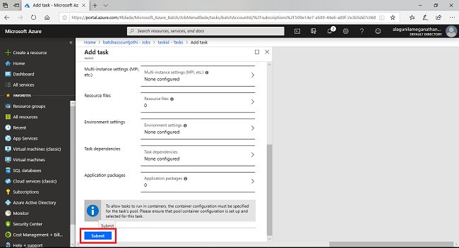 Create A Batch Job And Run Your First Batch Job Uisng Azure Batch