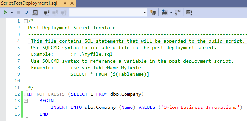 Create A Database Project From Existing SQL Database