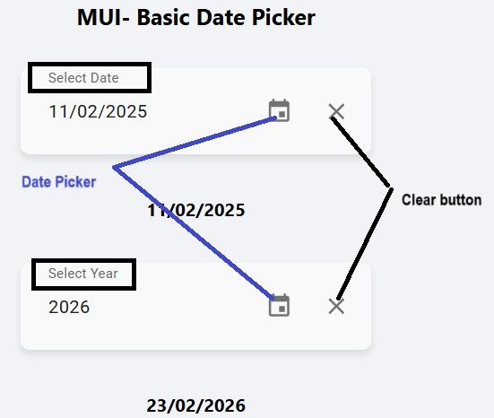 Create A Material Ui Custom Date Picker With React Js