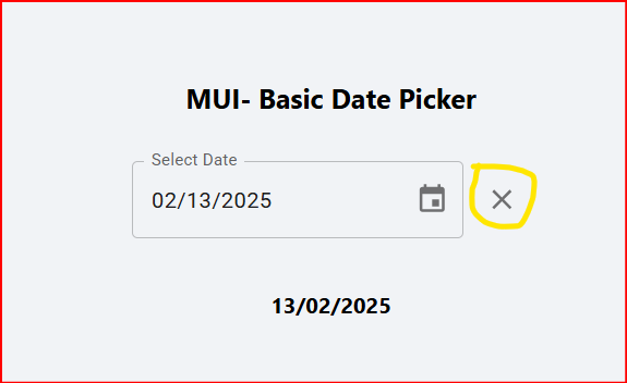 Create a Material-UI Custom Date Picker with React js