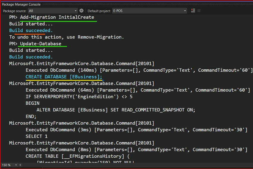 Create a Model with Database Table in .NET 8 using EF Core
