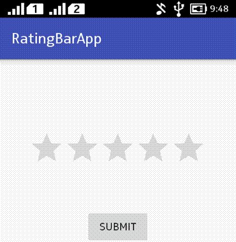 Create A RatingBar In Android App Using Android Studio