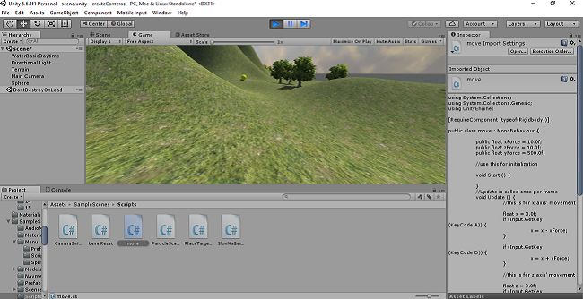Create A Rolling Ball Game With Force And Gravity In C#