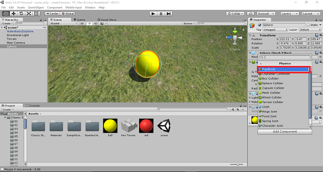 Create A Rolling Ball Game With Force And Gravity In C#