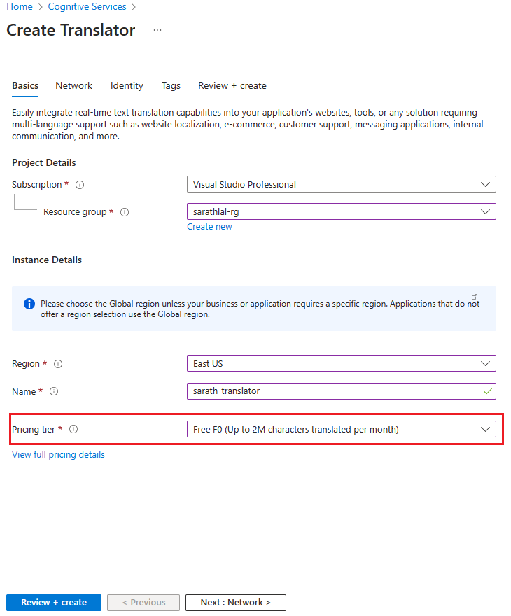 Create A Simple Translator App in Angular 16 with Azure Cognitive Service
