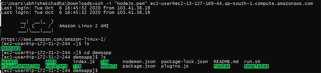 Create Amazon Linux Ami Ec2 Instance And Deploy Nodejs Application