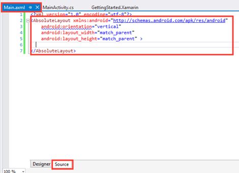 Create An Absolute Layout In Xamarin Andorid App Using Visual Studio 2015